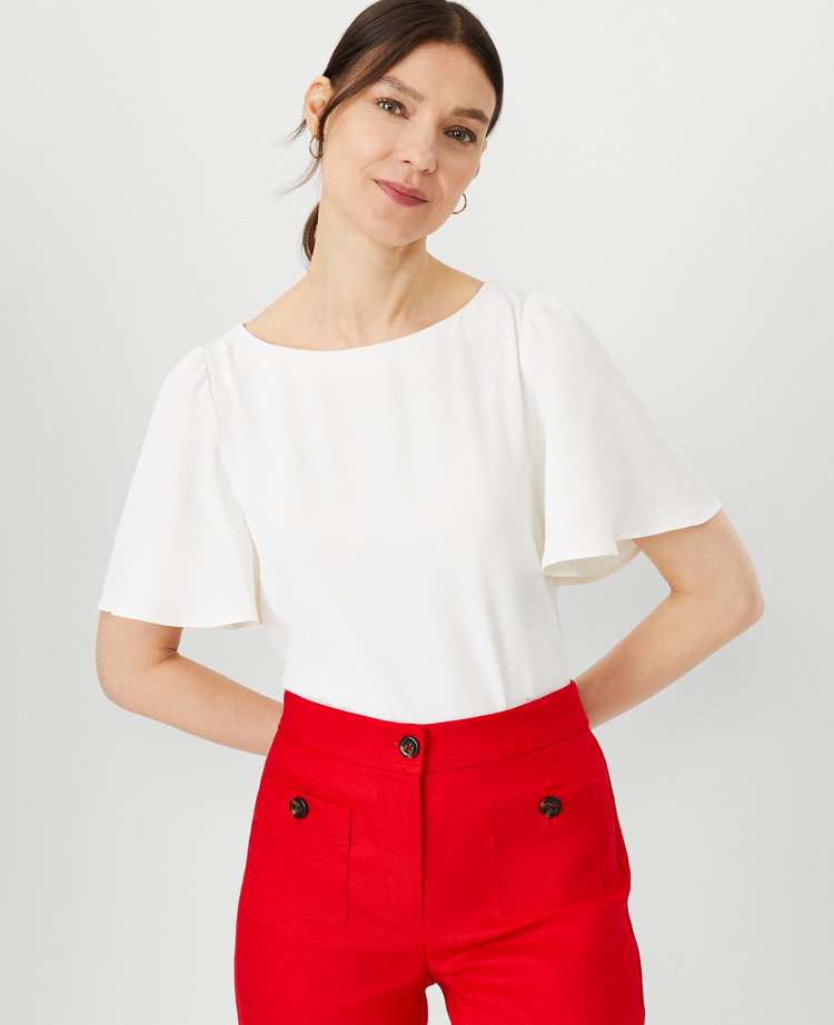 Mixed Media Angel Sleeve Top