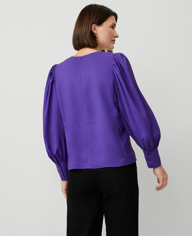 Women's Purple Tops, Blouses & Shirts | Ann Taylor