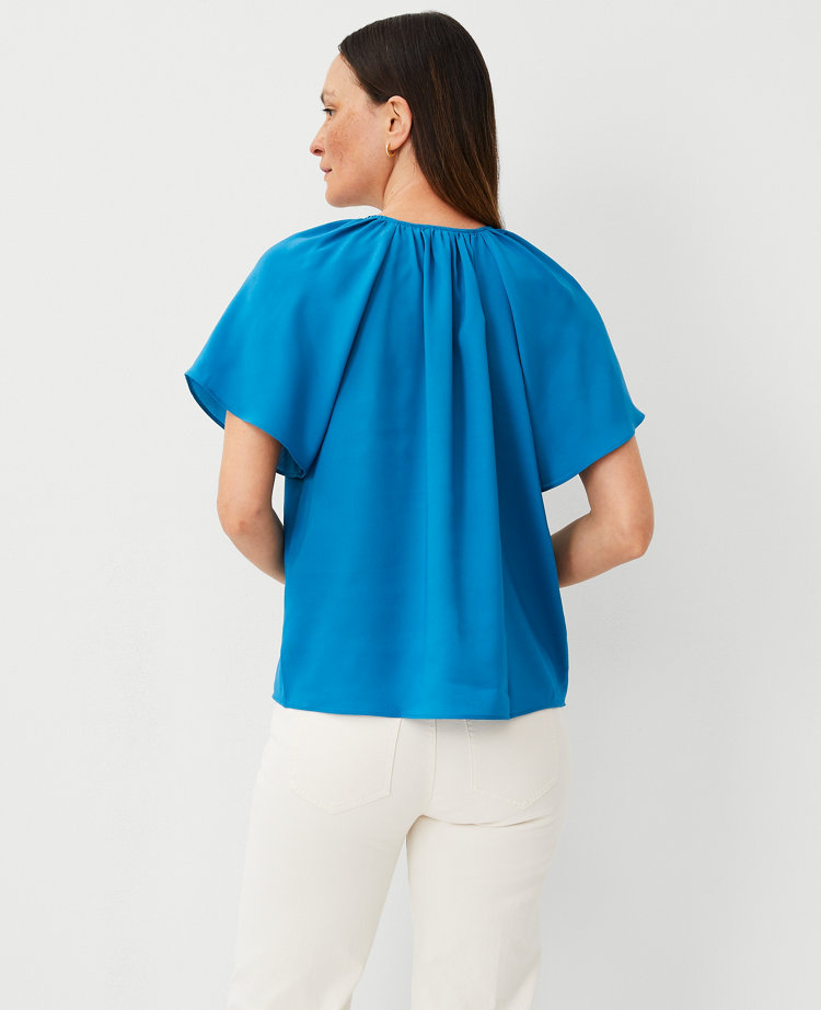 Women's Blue Work Blouses & Tops | Ann Taylor