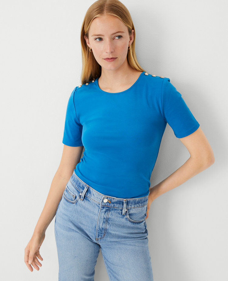 Women's Blue Petite Tops & Blouses | Ann Taylor