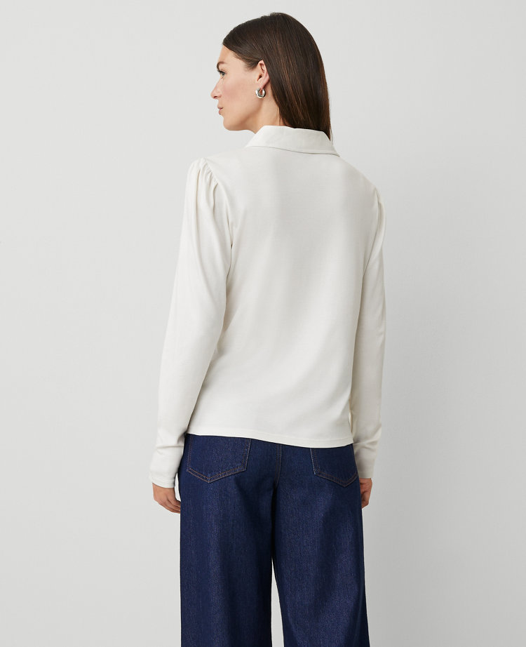 Polo Puff Sleeve Top
