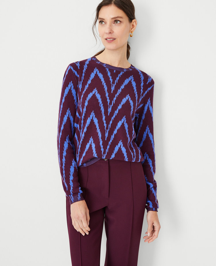 Ikat Jacquard Sweater