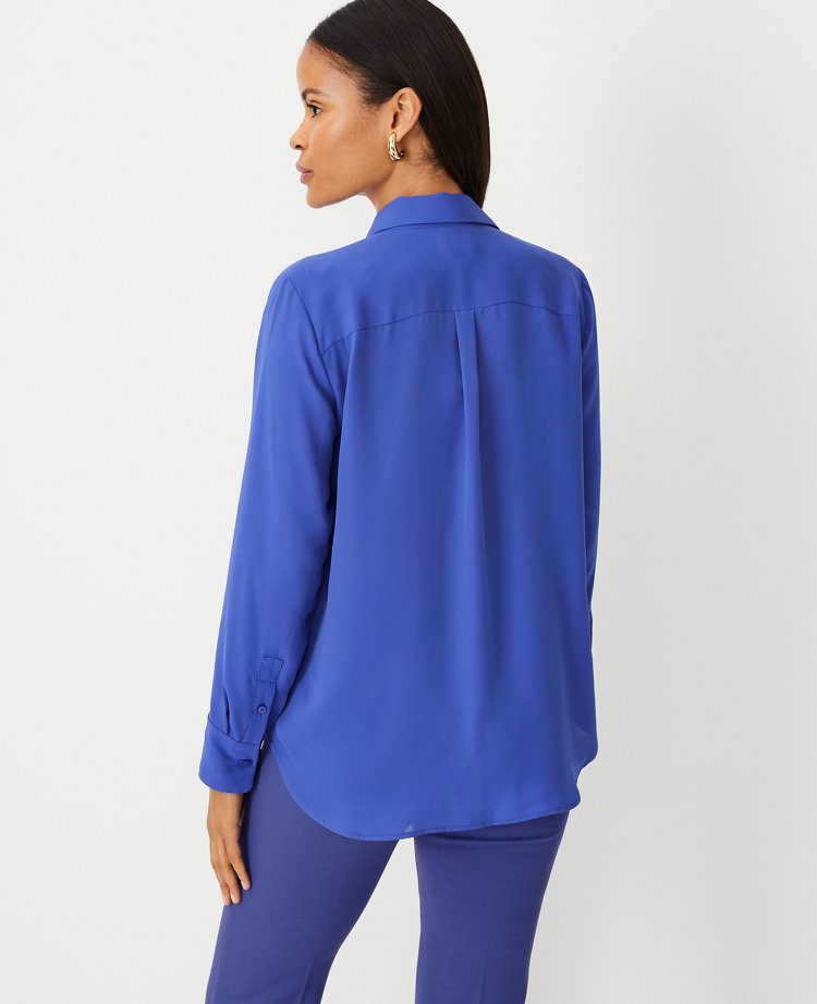 Women's Blue Work Blouses & Tops | Ann Taylor