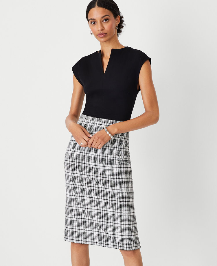 Split Mock Neck Shell