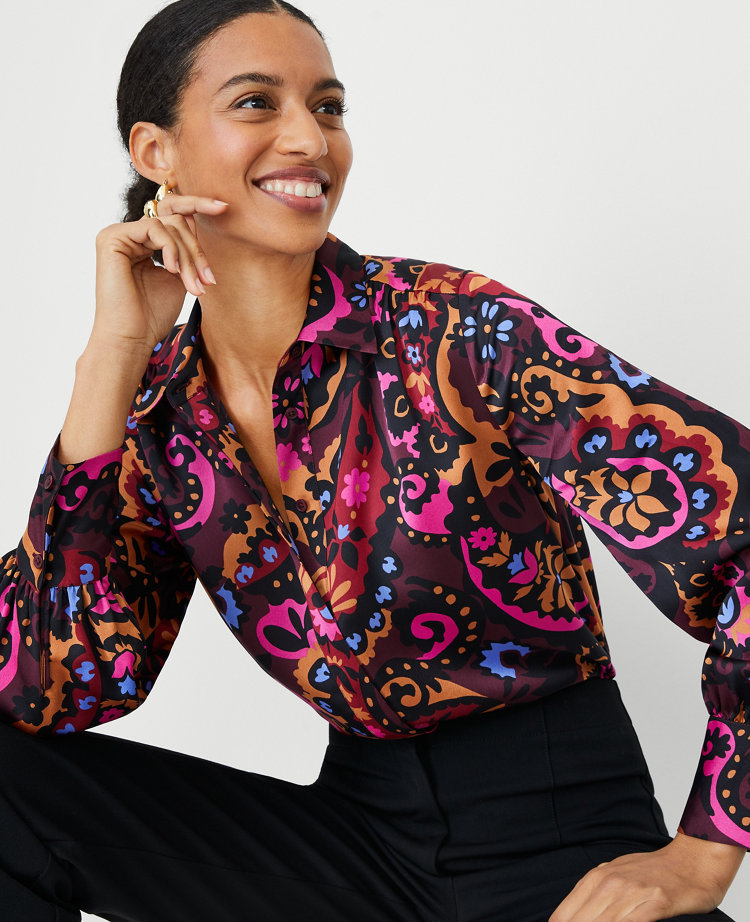 Paisley Collared Shirt