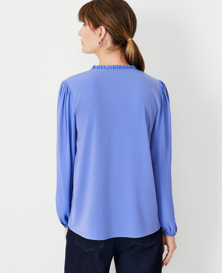 Ruffle Neck Top