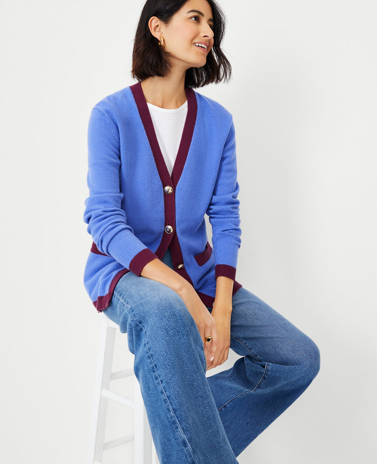 Tipped Boyfriend Cardigan