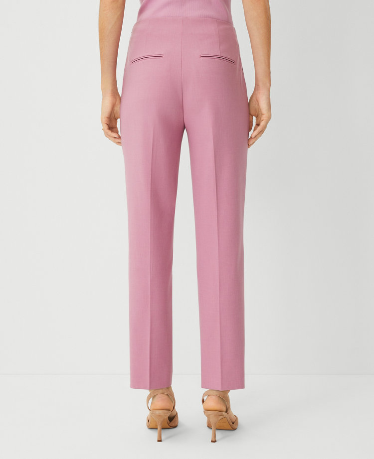 The High Rise Side Zip Ankle Pant in Bi-Stretch - Curvy Fit