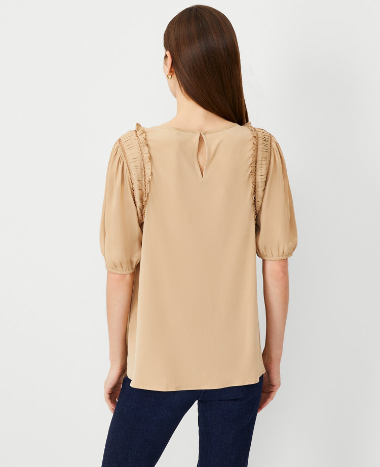 Ruffle Shoulder Top