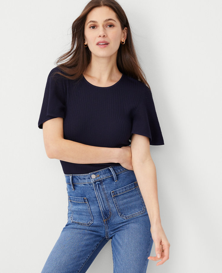 Lightweight Flare Sleeve Sweater