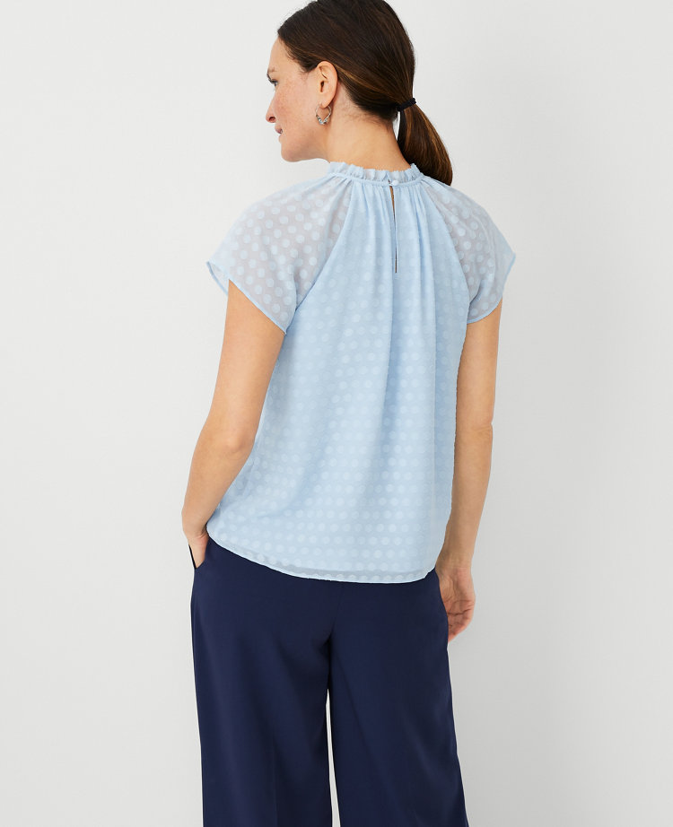 Women's Blue Work Blouses & Tops | Ann Taylor