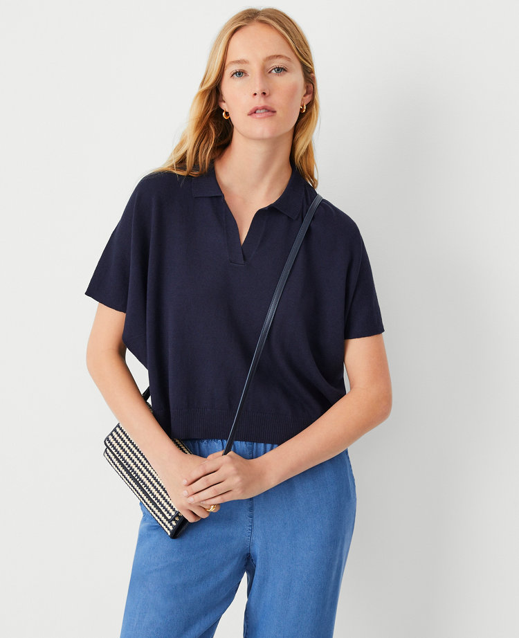 Weekend Collared Dolman Sweater