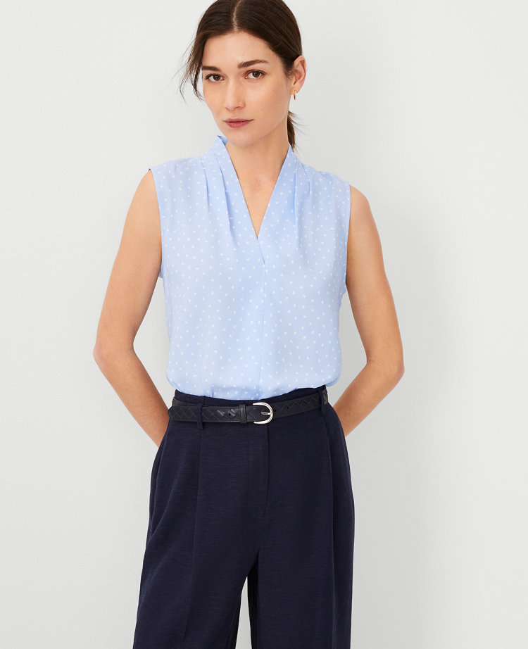 Women's Blue Work Blouses & Tops | Ann Taylor
