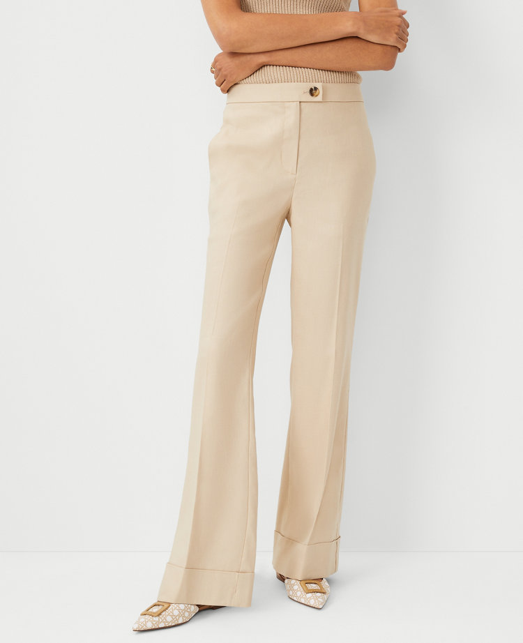 The Cuffed Trouser Pant in Linen Twill