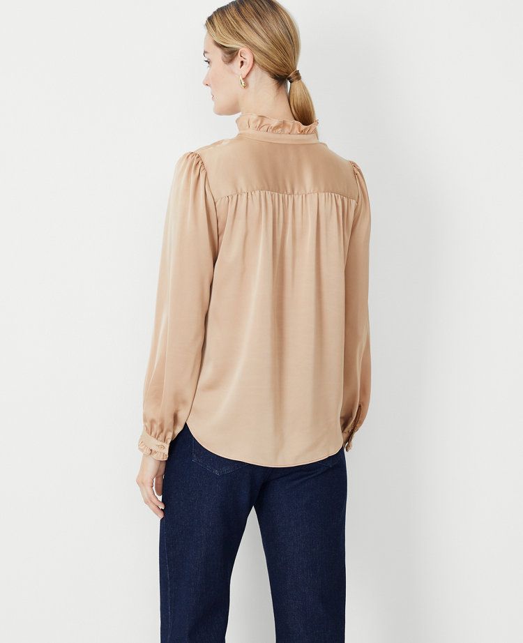 Ruffle Button Top