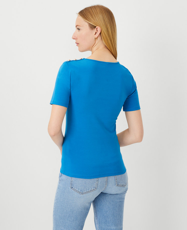 Shoulder Button Tee