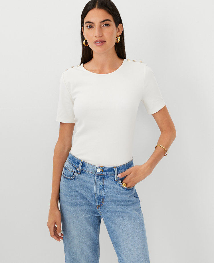 Shoulder Button Tee