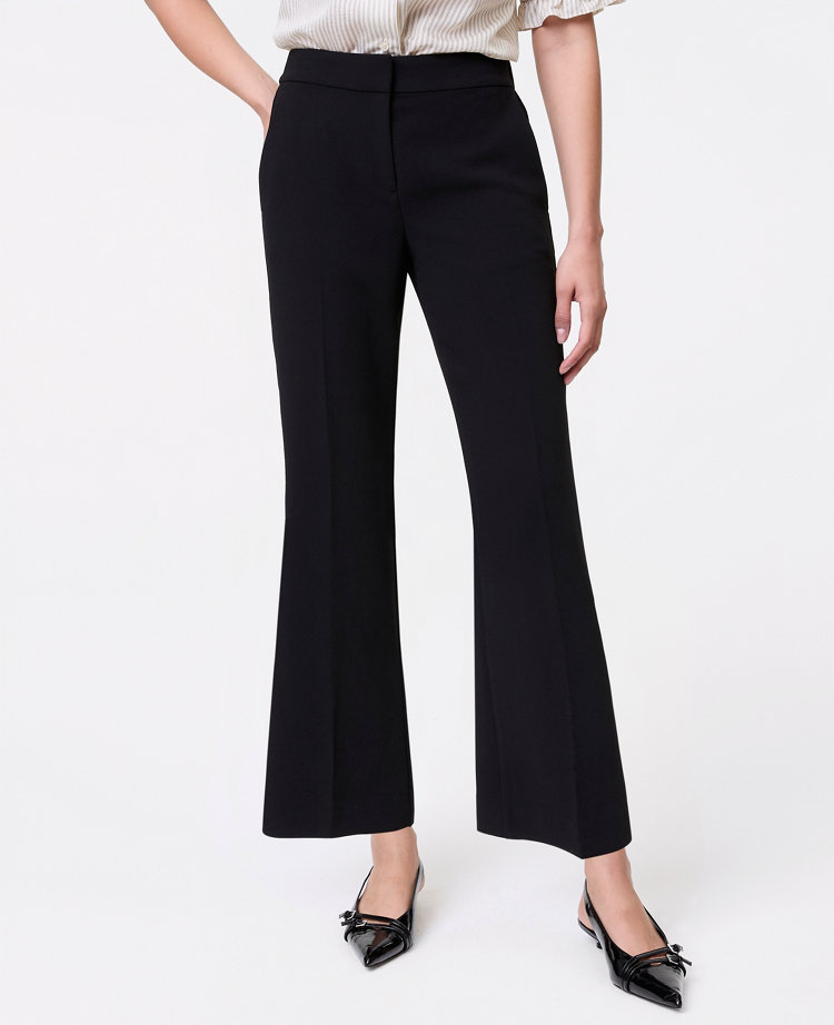 The Petite Relaxed Jayne Trouser in Textured Crepe