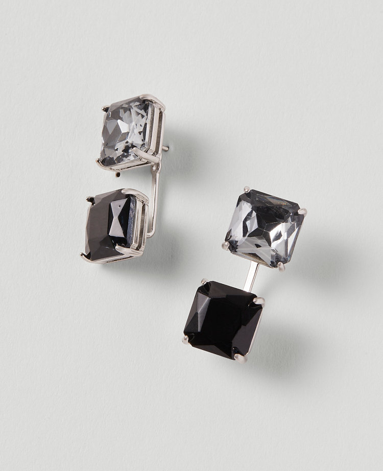 Square crystal earrings store
