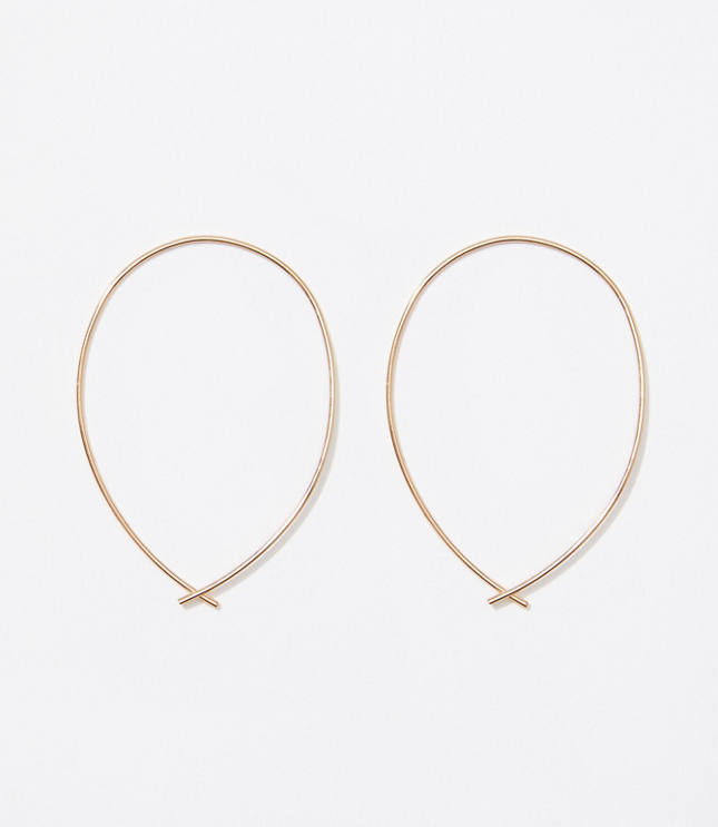 Pull Through Hoop Earrings