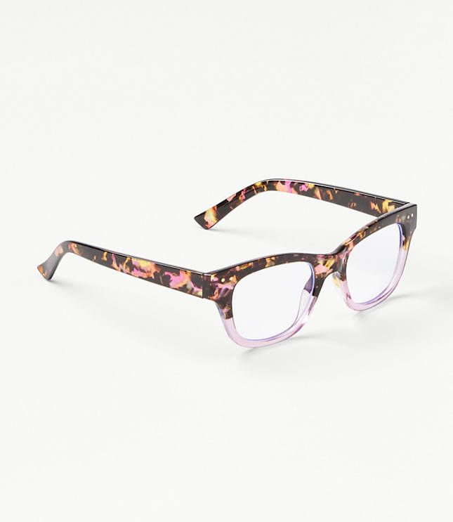 Colorblock Rectangle Blue Light Protection Glasses