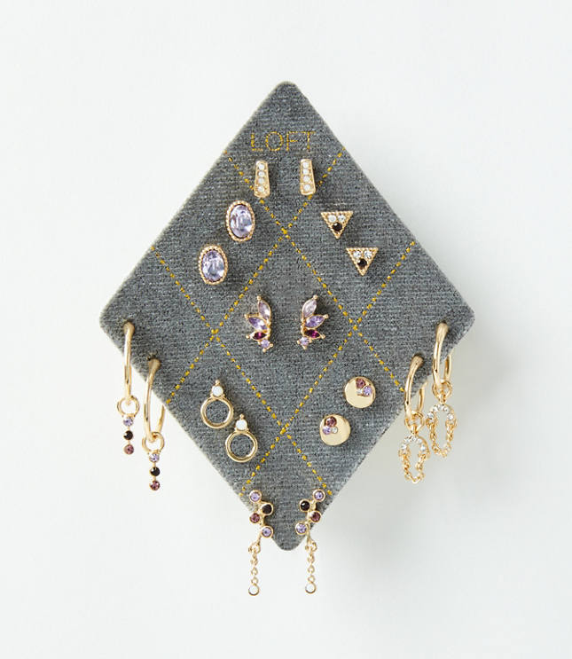 Modern Sparkle Earring Set