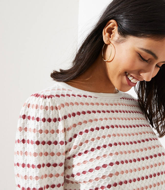 Stripe Textured Sweater