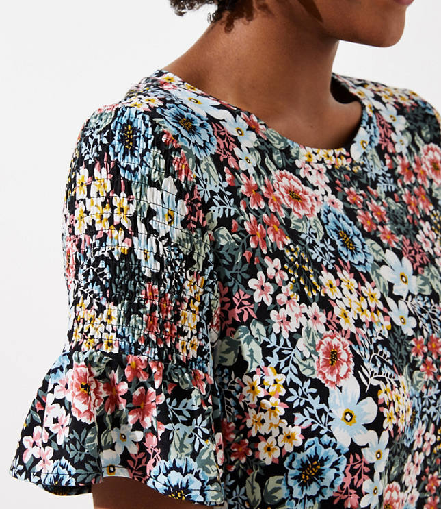 Bouquet Smocked Swing Dress