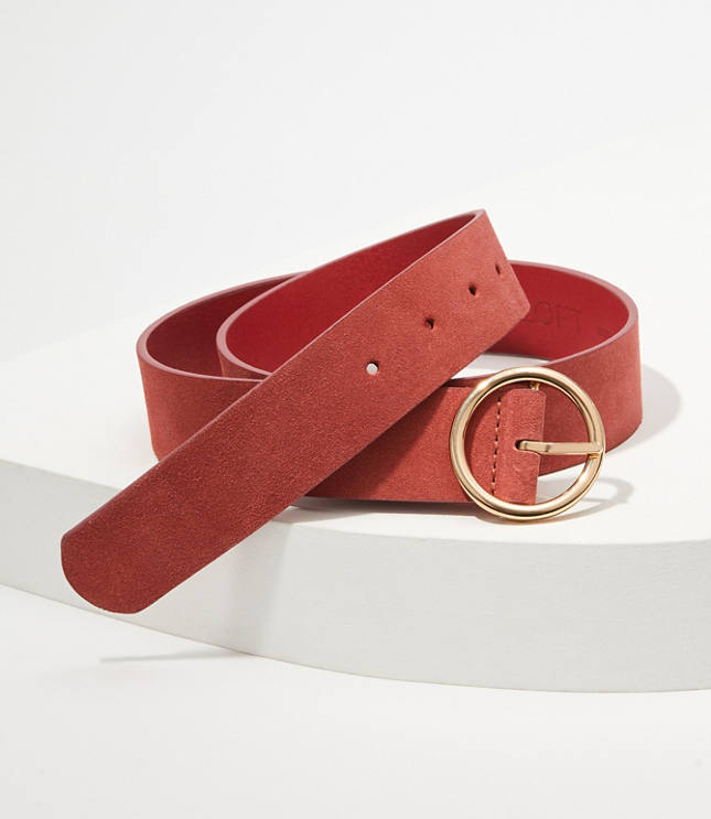 Round Buckle Wide Belt