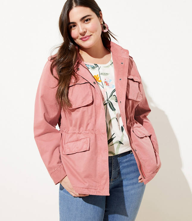 LOFT Plus Twill Utility Jacket