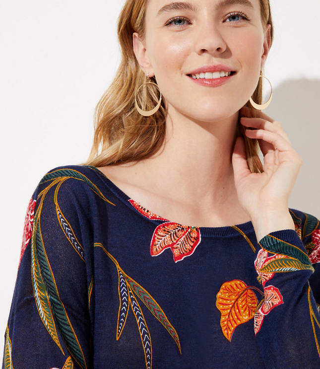 Petite Daisy Tie Front Sweater