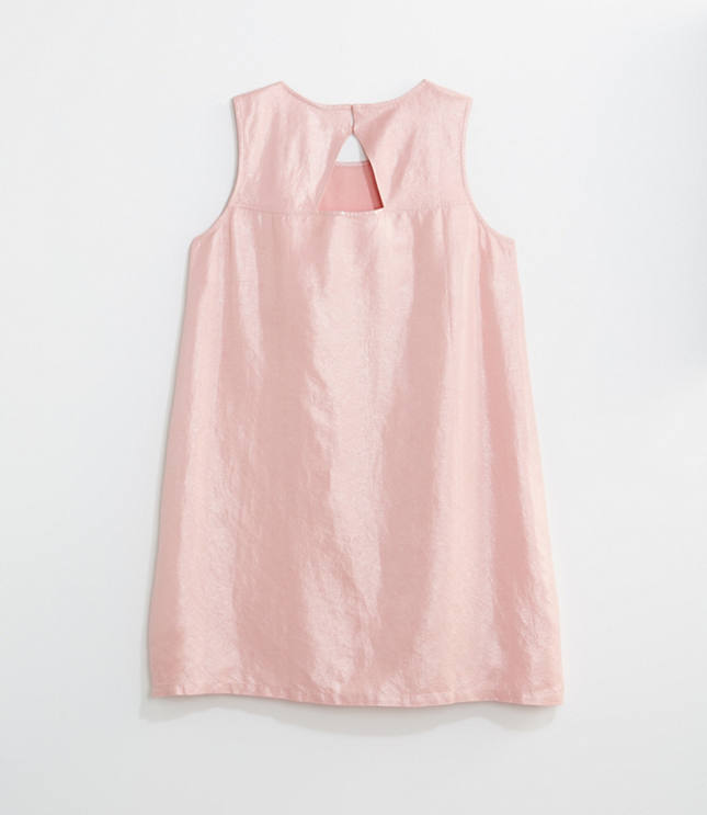 LOFT Plus Shimmer Cutout Back Shift Dress