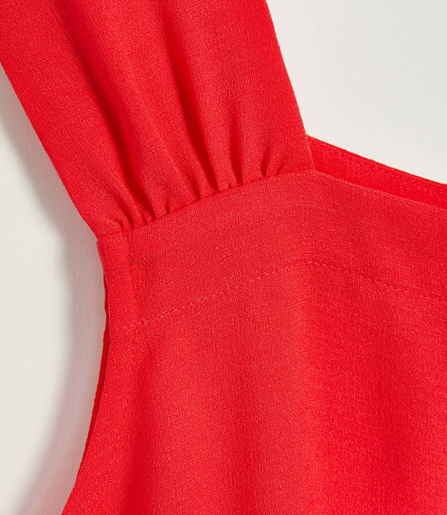 Petite Square Neck Peplum Shell