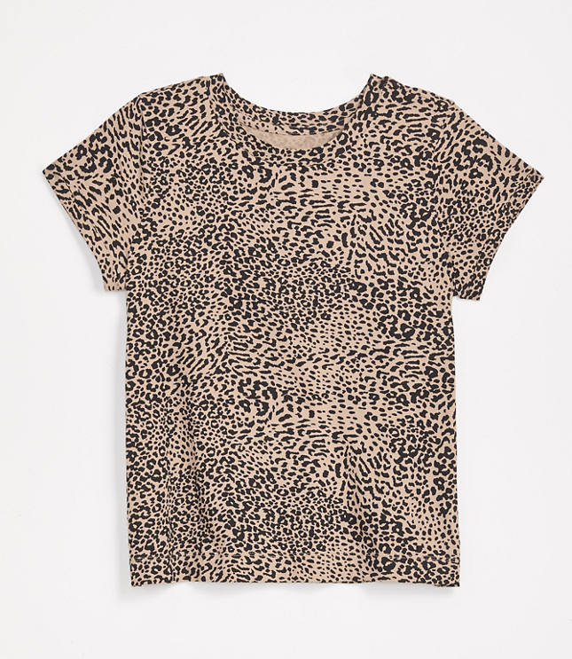 Cheetah Print New Crew Tee