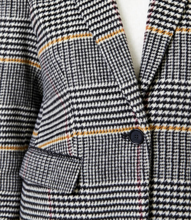 Petite Plaid Modern Blazer