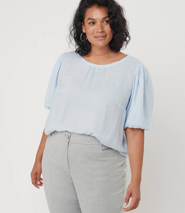 LOFT Plus Balloon Sleeve Top