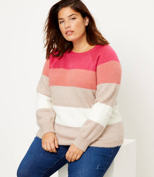 LOFT Plus Striped Sweater