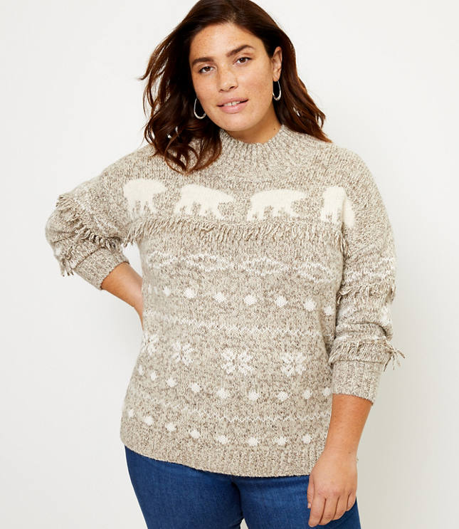 LOFT Plus Polar Bear Sweater