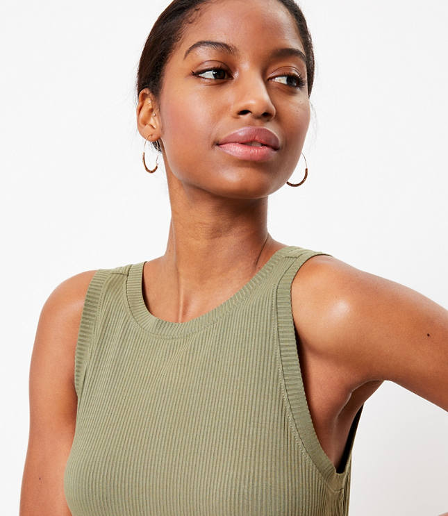 LOFT Beach Ribbed Midi Dress