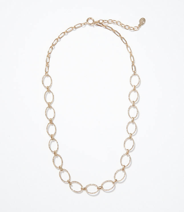Pave Chain Link Necklace