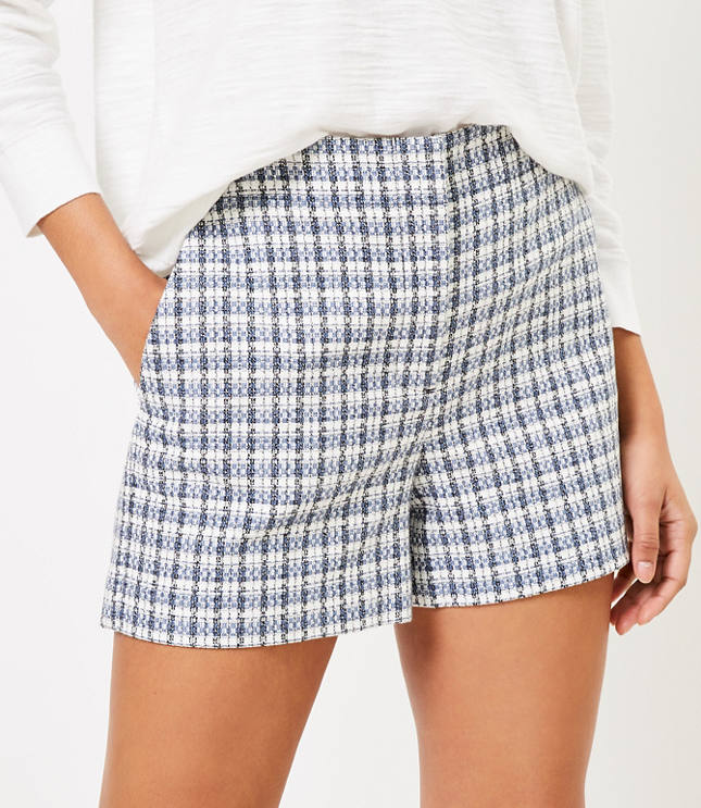 Structured Shorts in Tweed