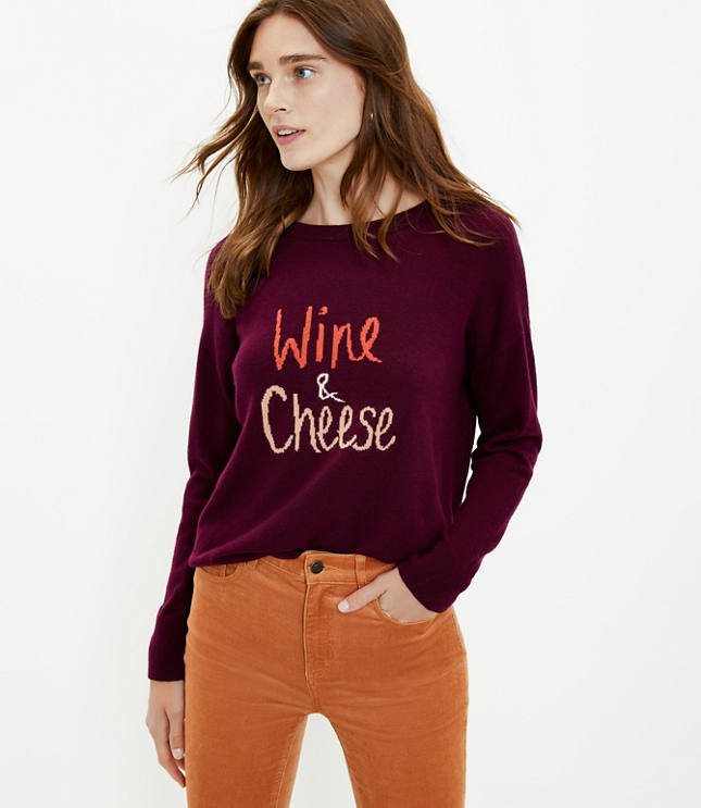 Wine & Cheese Sweater
