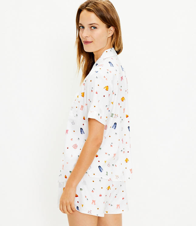Petite Fall Fun Pajama Top