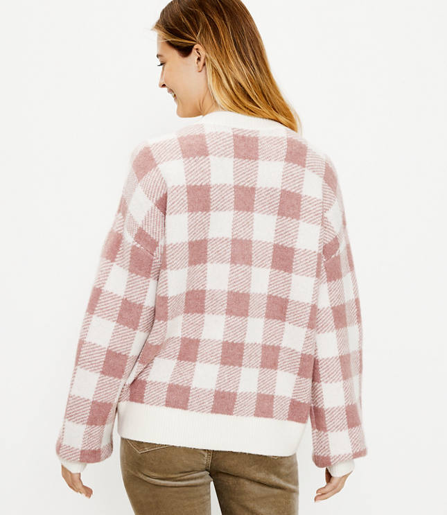 Plaid V-Neck Sweater