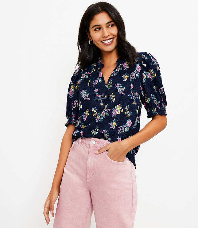 Bouquet Puff Sleeve Top