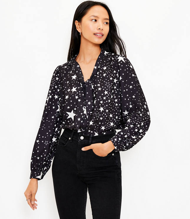 Petite Star Bow Blouse