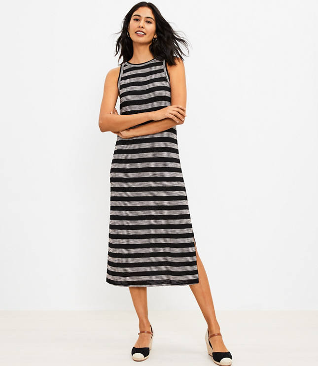 Striped Tank Midi Dress