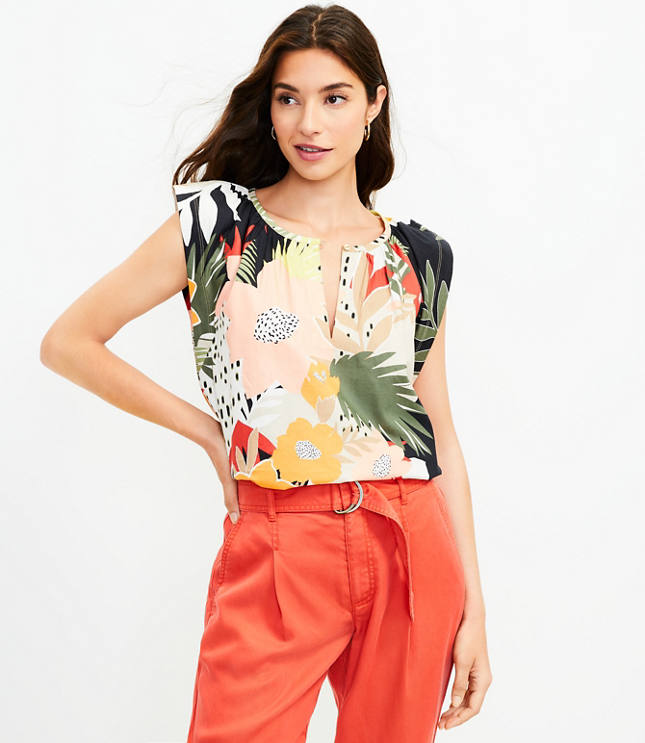 Paradise Flutter Sleeve Shell