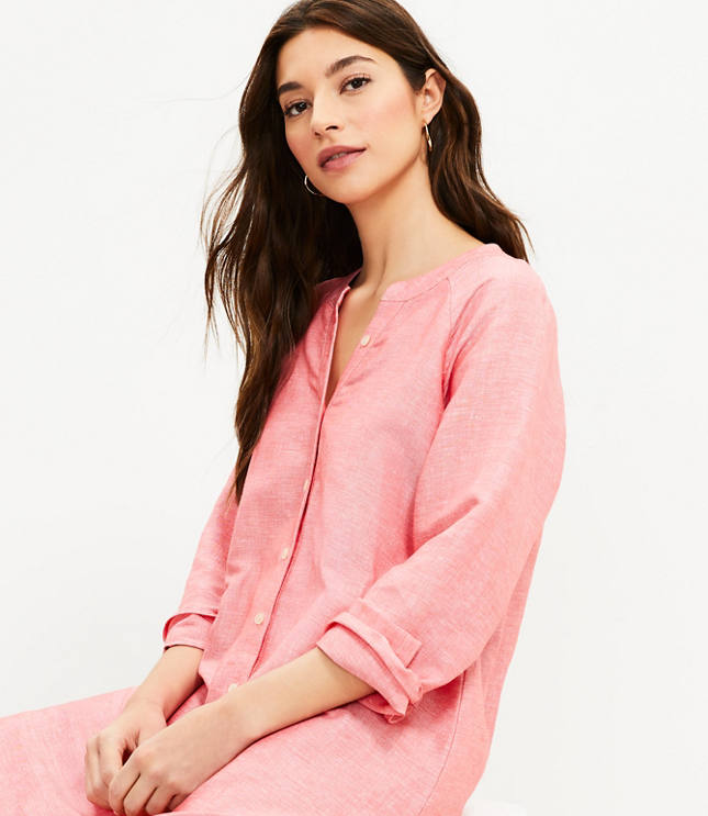 Petite Hi-Lo Shirtdress