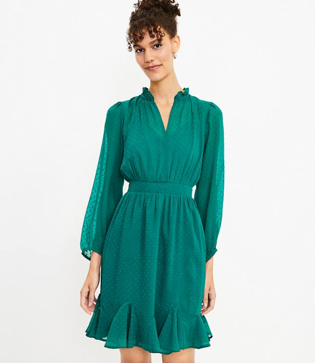 Clip Godet Flare Dress